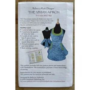 Art | Rebecca Ruth Designs Vivian Apron Rrd31 Sewing Pattern | Poshmark